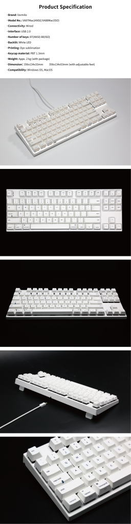 Varmilo VA87M MAC : Meckeys.com : 80% Keyboard / TKL