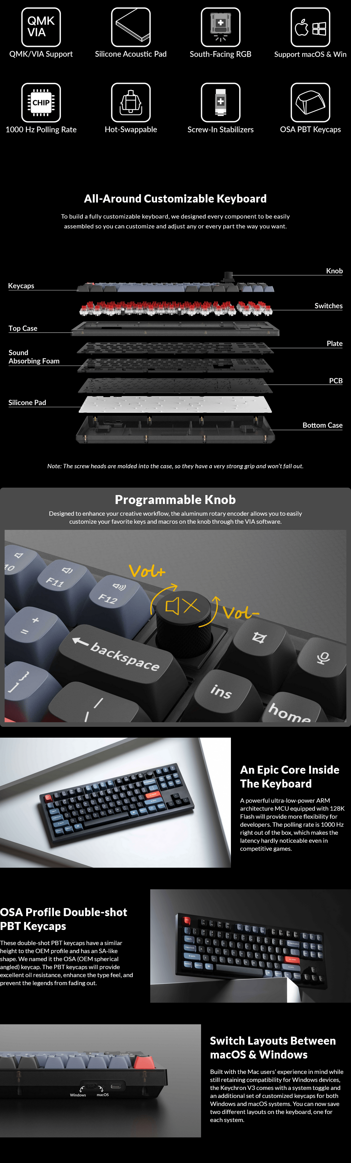 Keychron V3 : Meckeys.com : 80% Keyboard / TKL