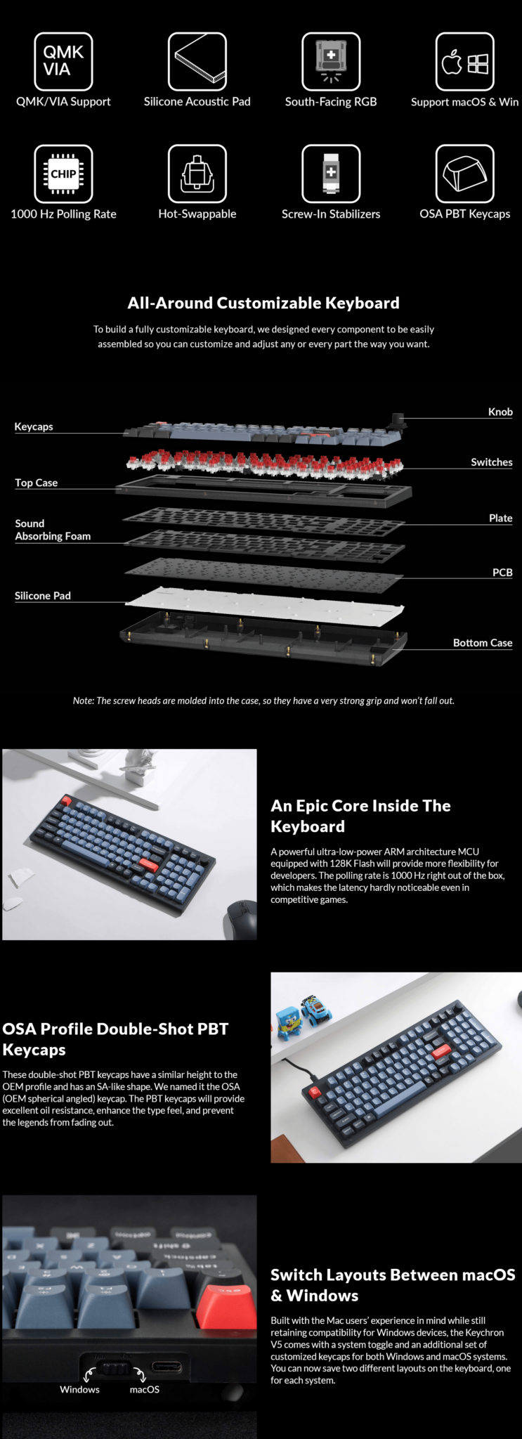 Keychron V5 : Meckeys.com : 100% Keyboard