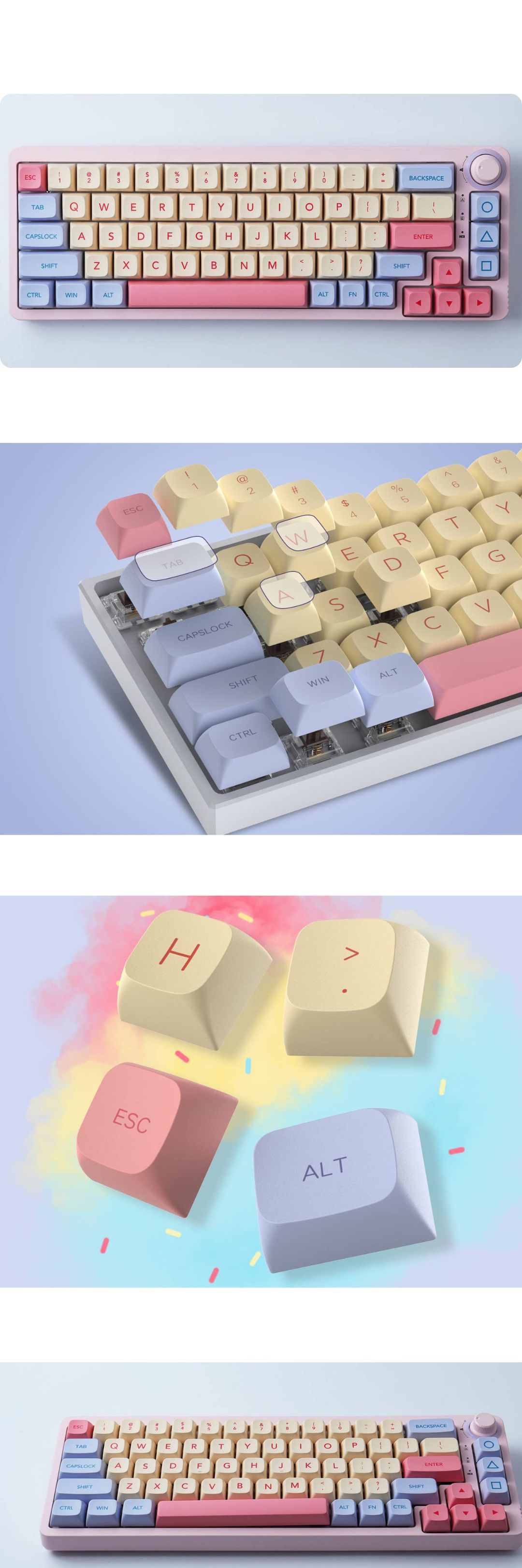 Cotton Candy Keycap : Meckeys.com : Keycaps