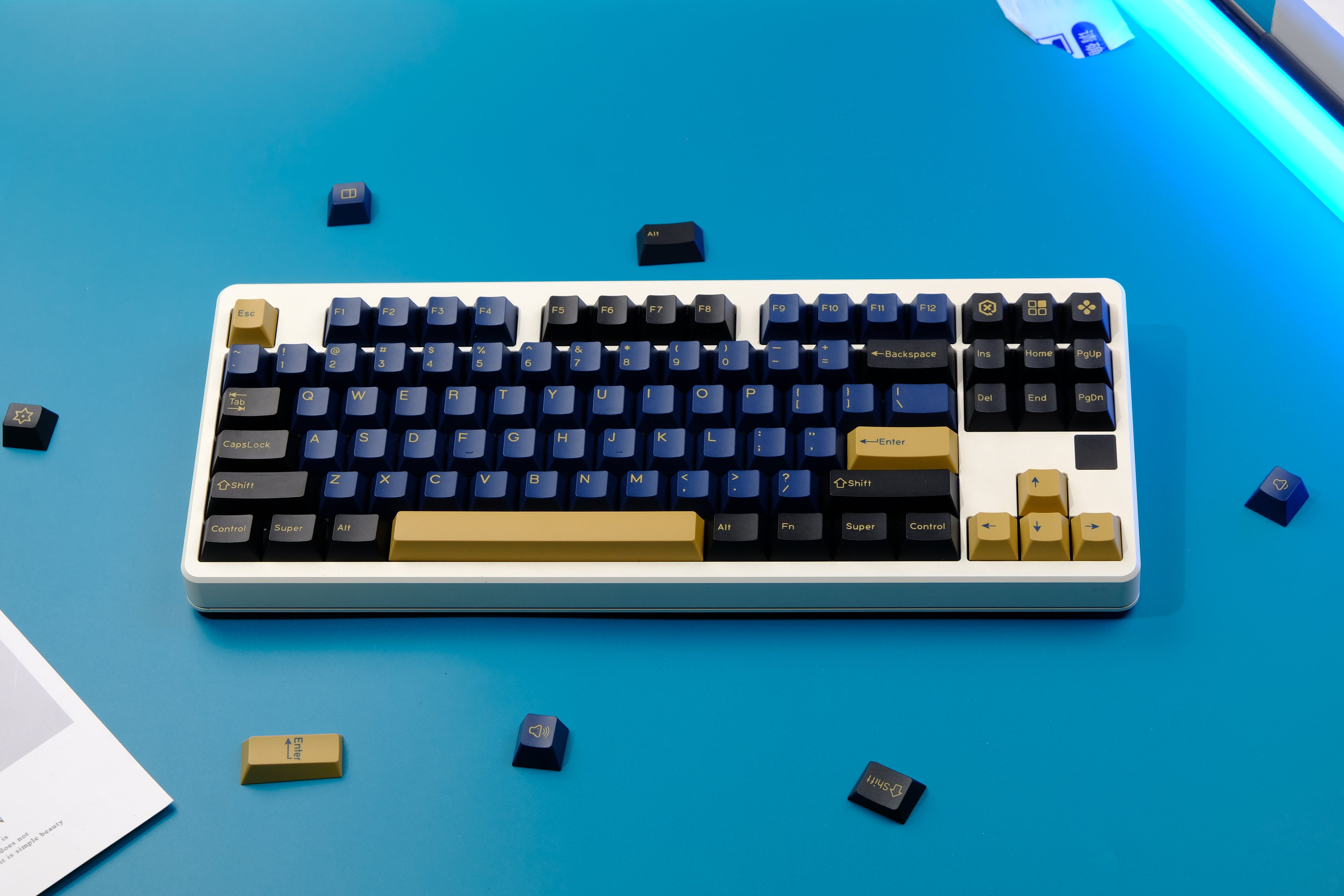 GMK Blue Samurai Keycap : Meckeys.com : Keycaps
