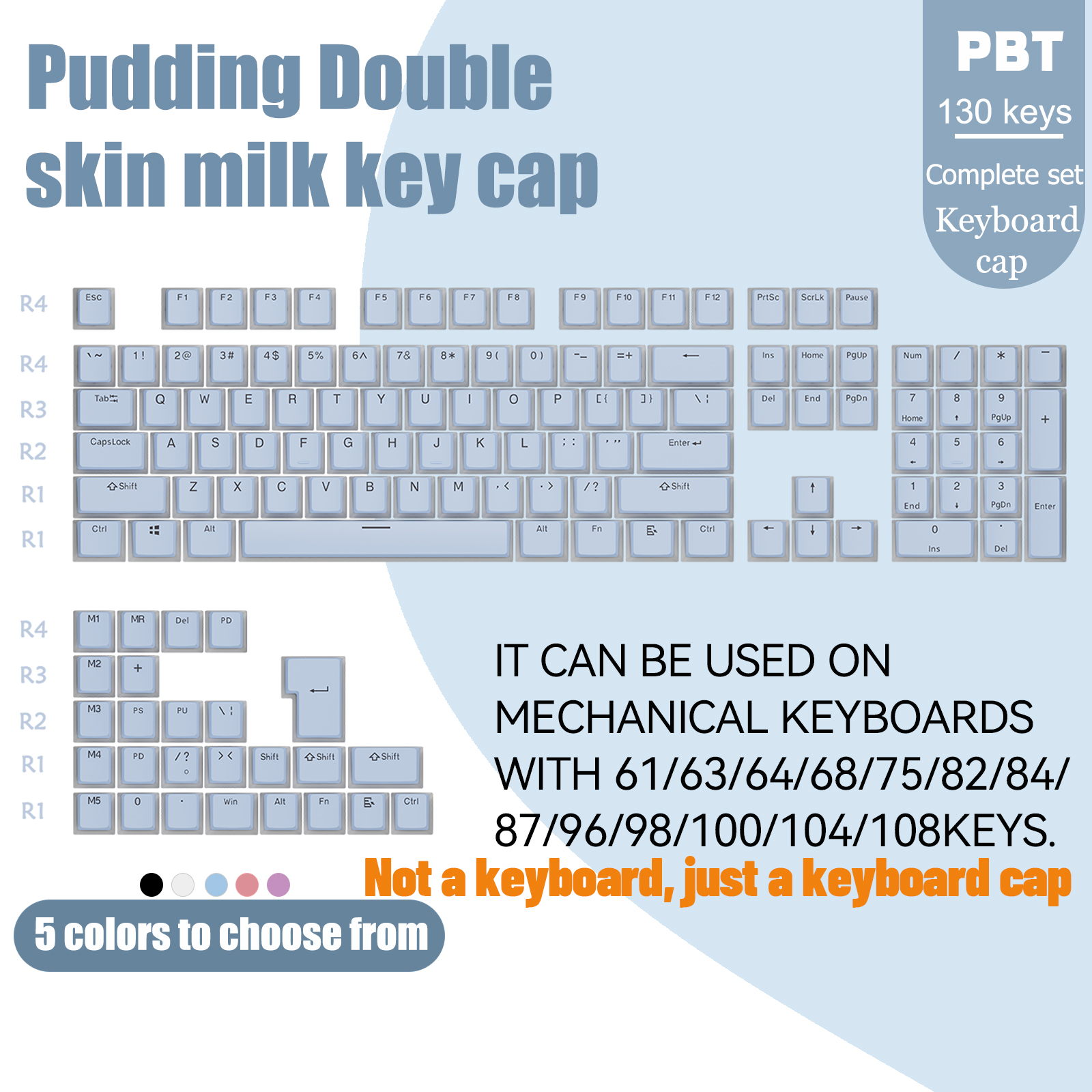 PBT Pudding Keycaps : Meckeys.com : Keycaps