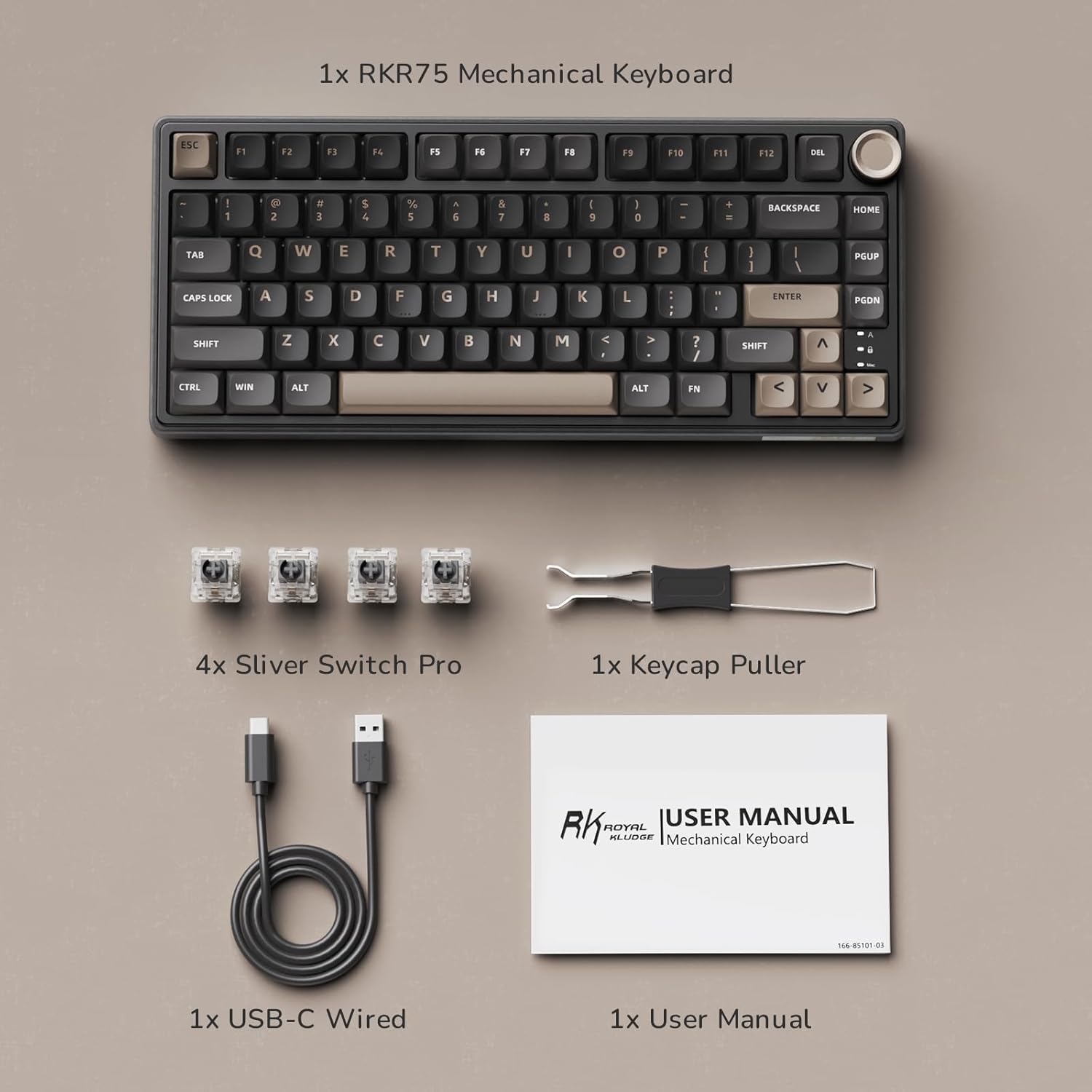 Royal Kludge RK R75 : Meckeys.com : 75% Keyboard