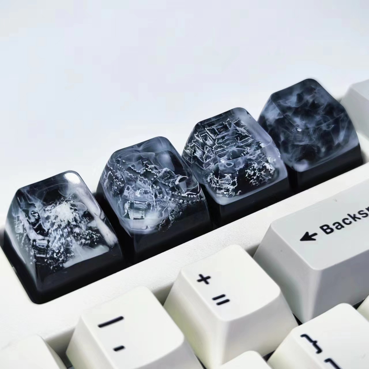 Snow Mountain 3D Resin Keycaps : Meckeys.com : Artisan Keycaps