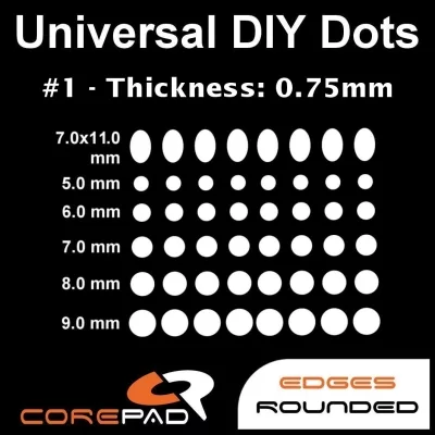 Corepad Pro Skatez -Universal DIY Dots : Meckeys.com : Mouse