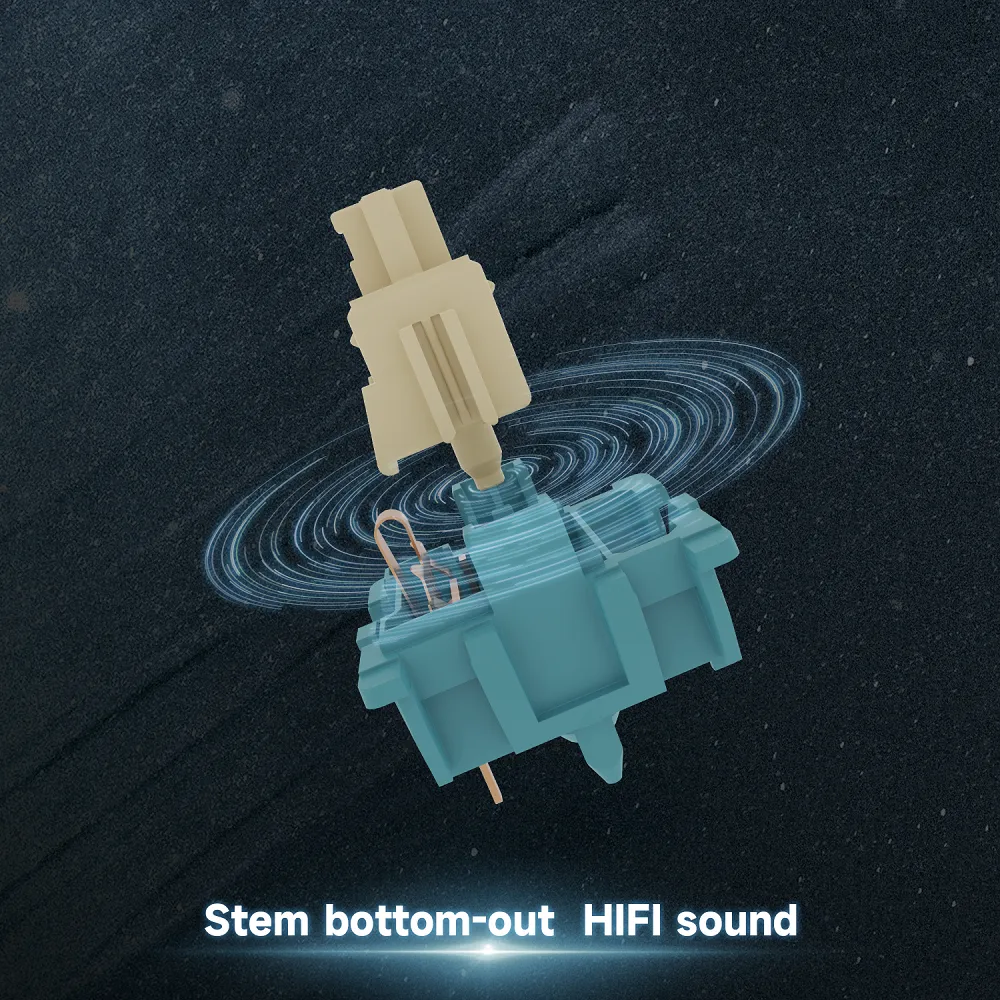 Gateron Dual-rail Lunar Probe Switch : Meckeys.com : Key Switches