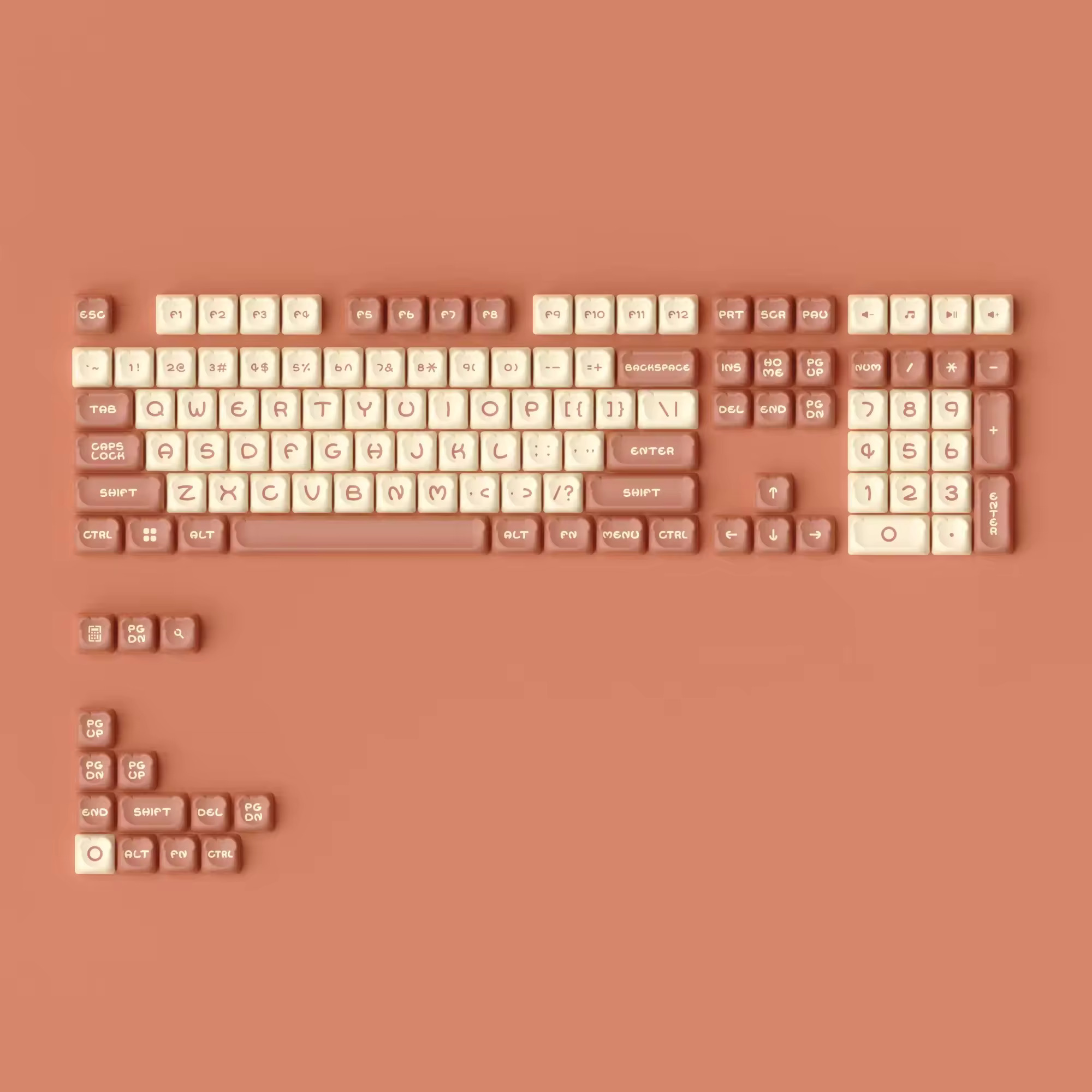 Mocha Bear Keycap Set : Meckeys.com : Keycaps