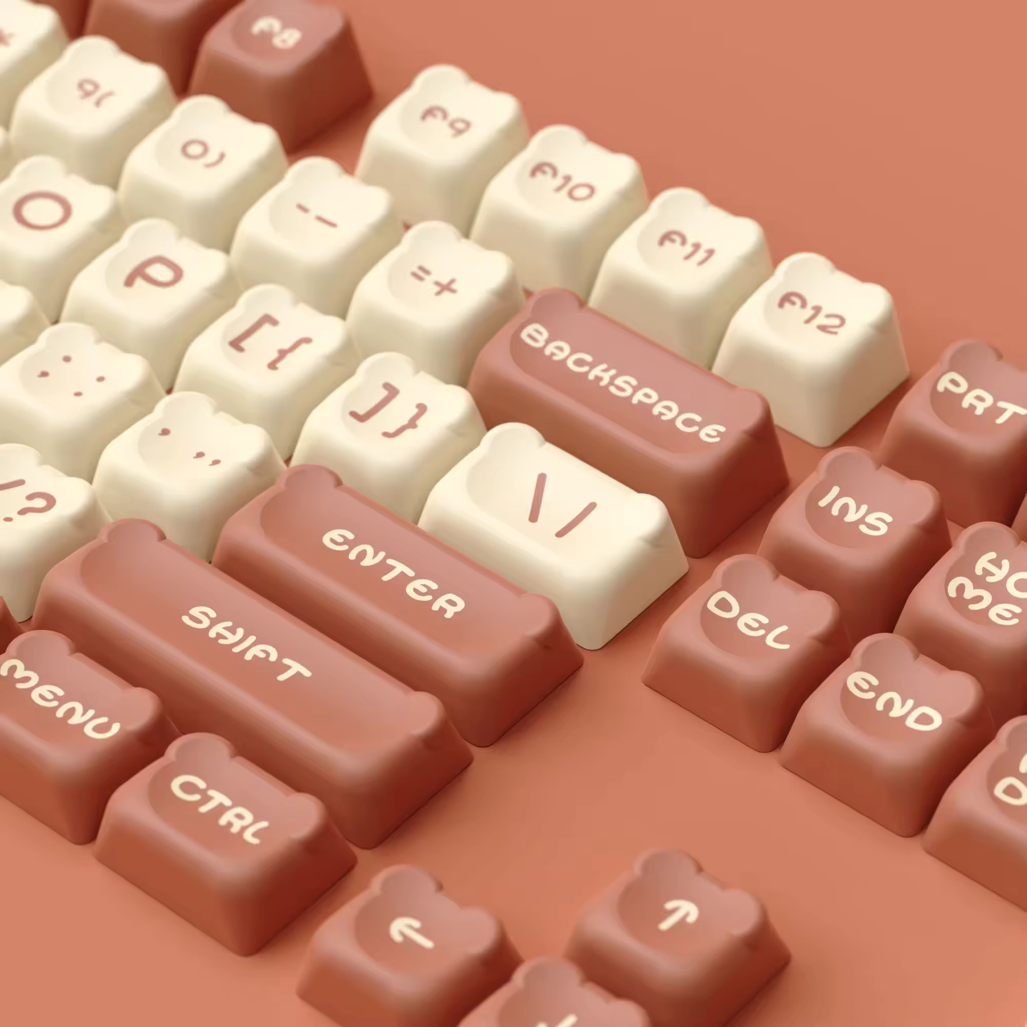 Mocha Bear Keycap Set : Meckeys.com : Keycaps