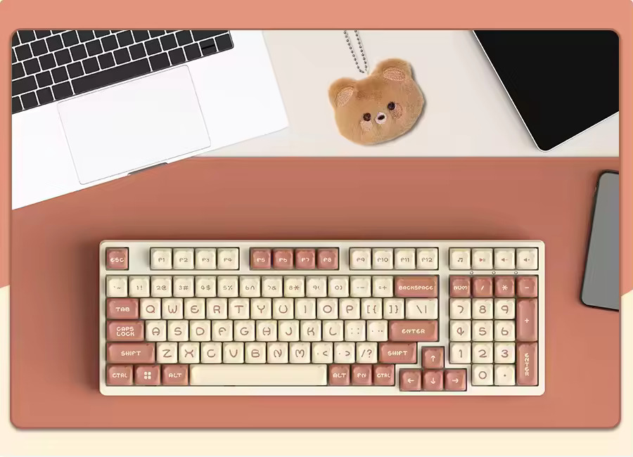 Mocha Bear Keycap Set : Meckeys.com : Keycaps