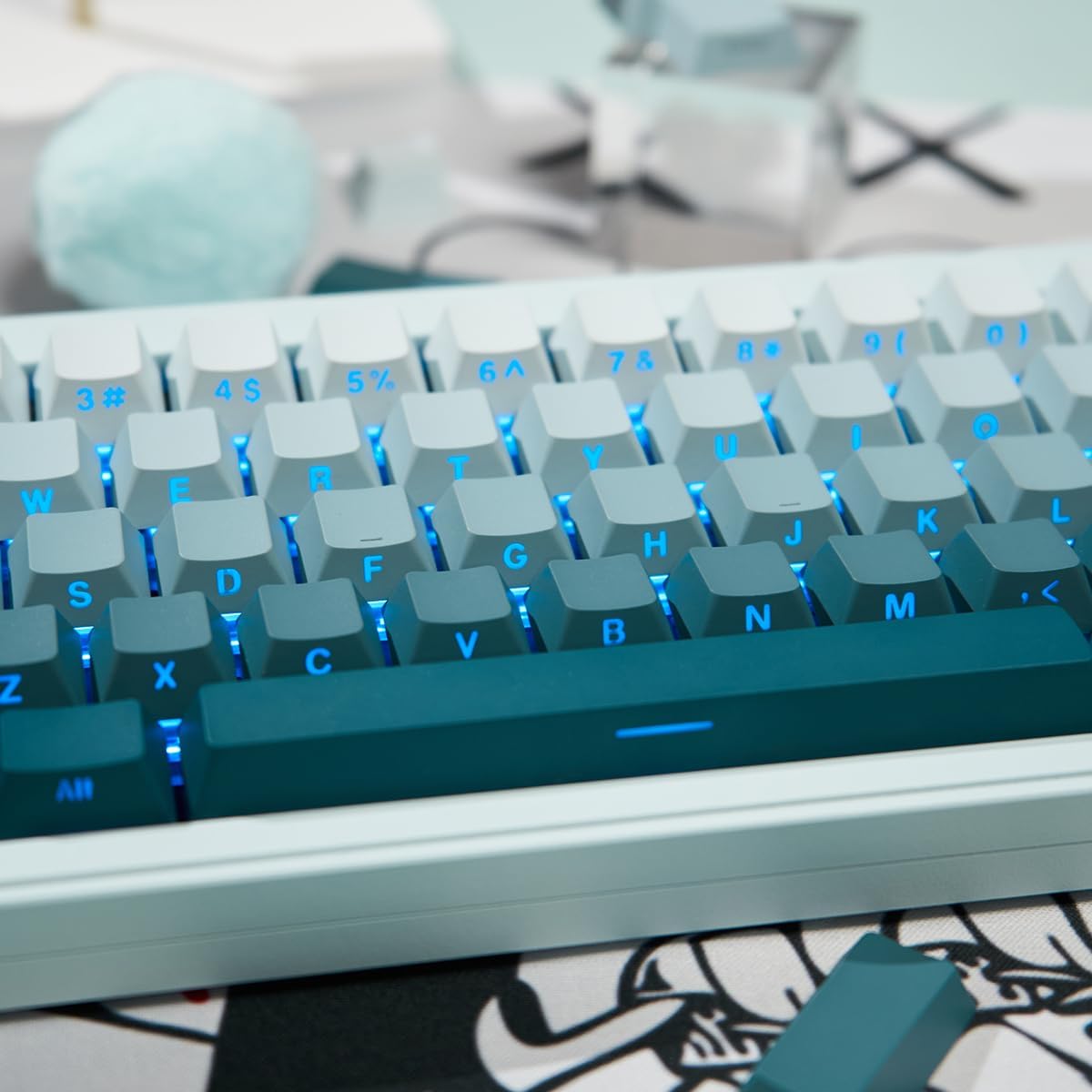 Blue Cherry Keycap : Meckeys.com : Keycaps