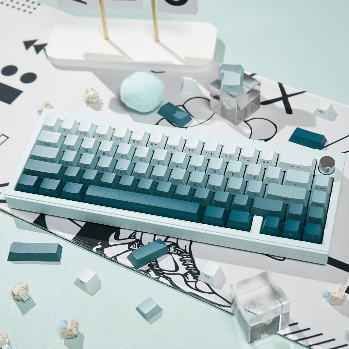 Blue Cherry Keycap : Meckeys.com : Keycaps