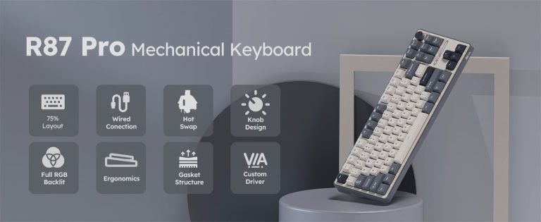 Royal Kludge RK R87 PRO : Meckeys.com : 80% Keyboard / TKL