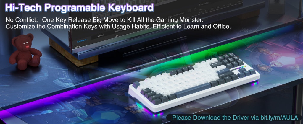 Aula F87 Pro Wireless : Meckeys.com : 75% Keyboard