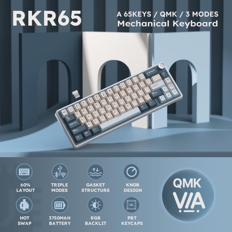 Royal Kludge R65-WIRELESS : Meckeys.com : 65% Keyboard