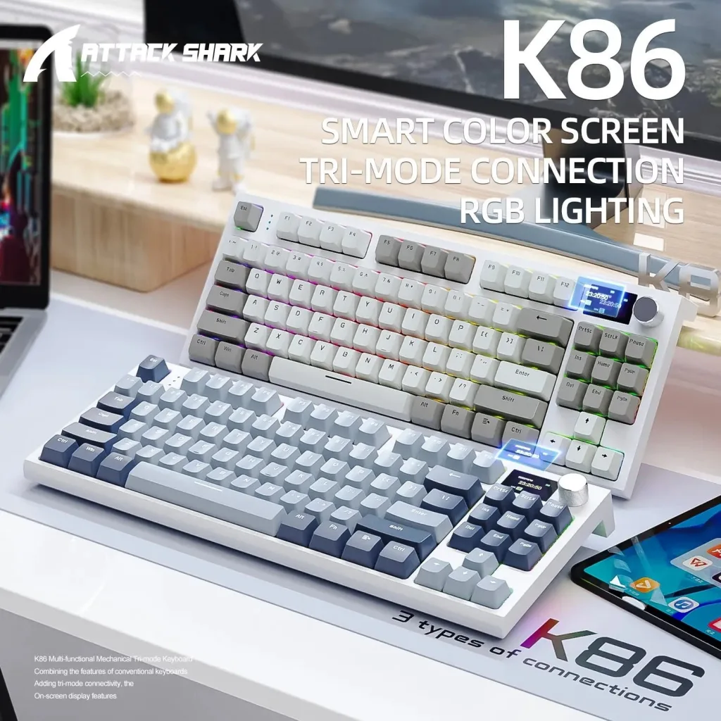 ATTACK SHARK K86 : Meckeys.com : 75% Keyboard