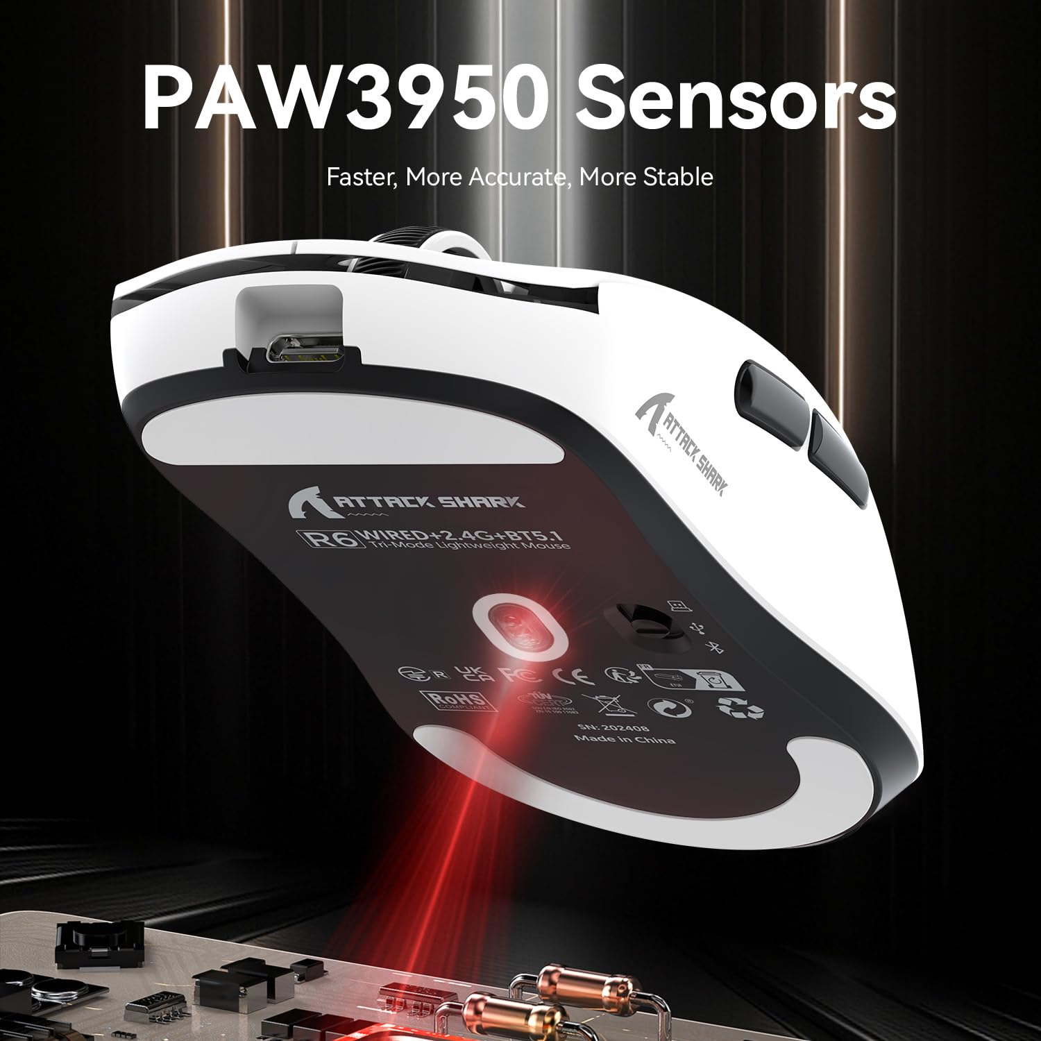 ATTACK SHARK R6 : Meckeys.com : Mouse