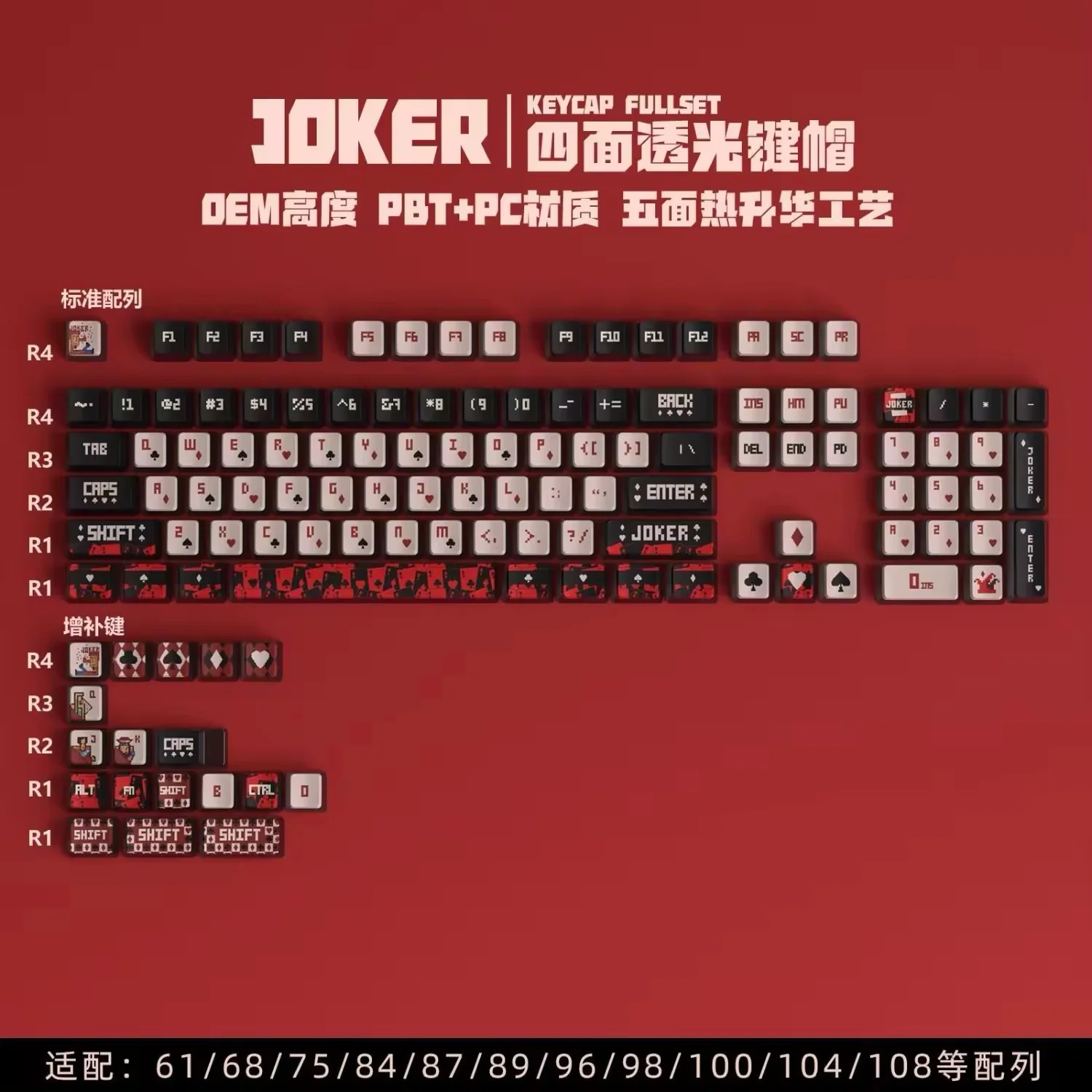 Joker Pudding Keycap Set : Meckeys.com : Keycaps