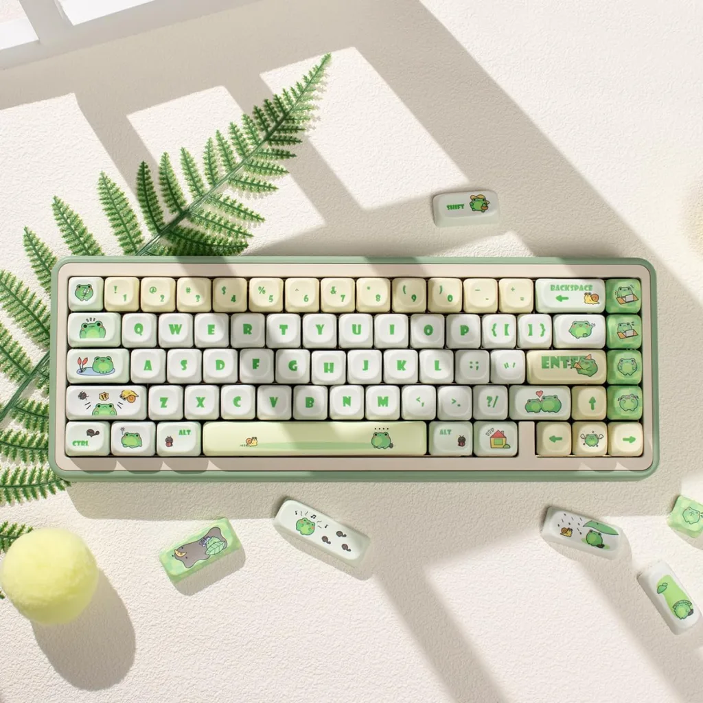 Green Frog Keycaps Set : Meckeys.com : Keycaps