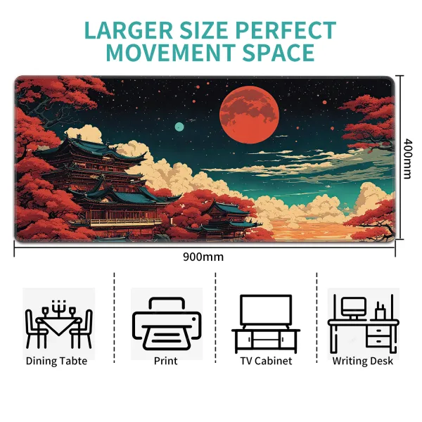 Mecmat - Scarlet Moon : Meckeys.com : Deskmat